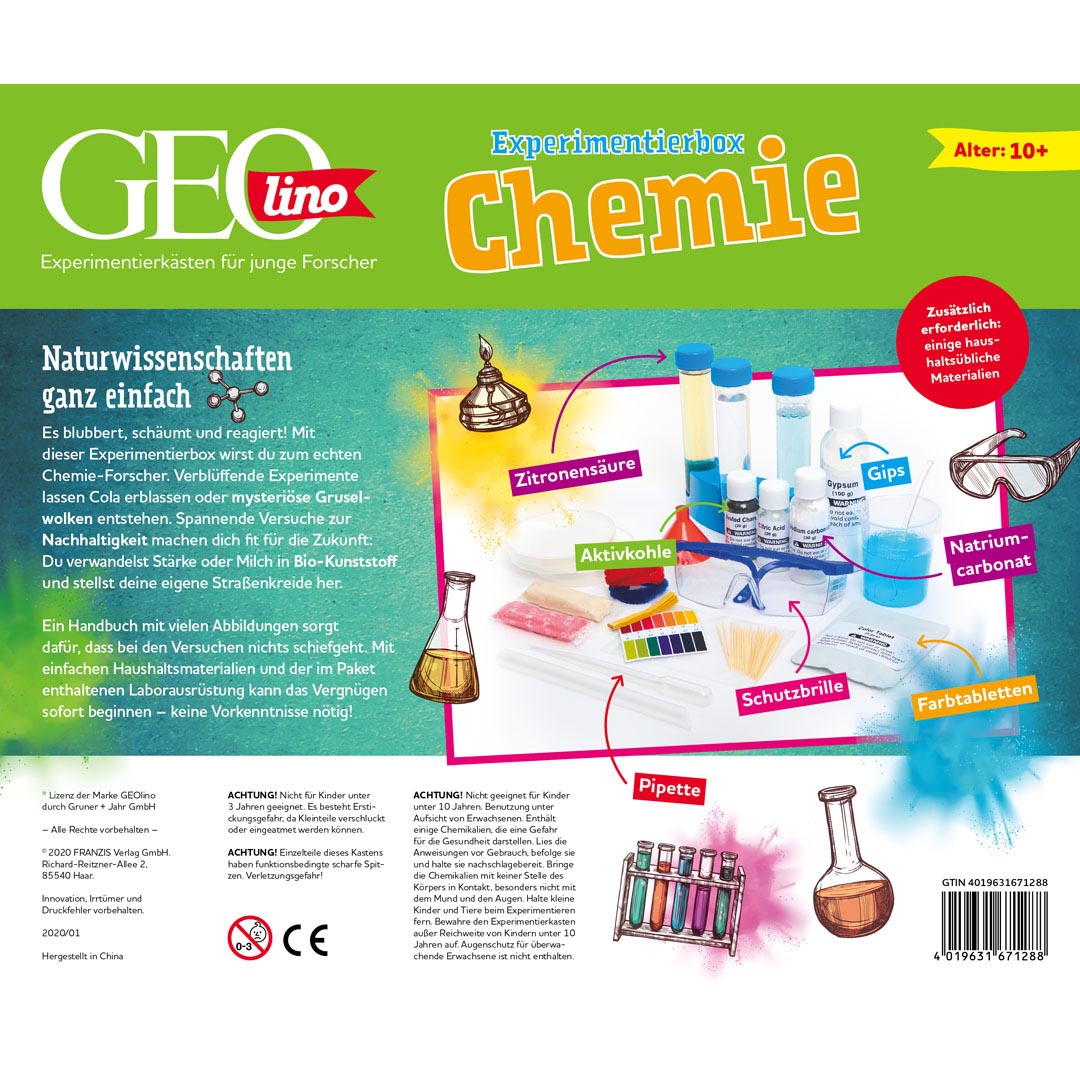 Franzis GEOlino - Experimentierbox Chemie Franzis GEOlino - Experimentierbox Chemie